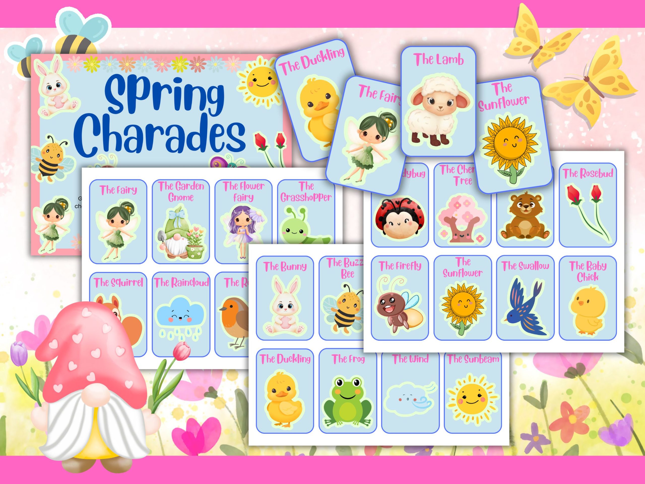 Free Spring Board Game Bundle Printable - Our WabiSabi Life