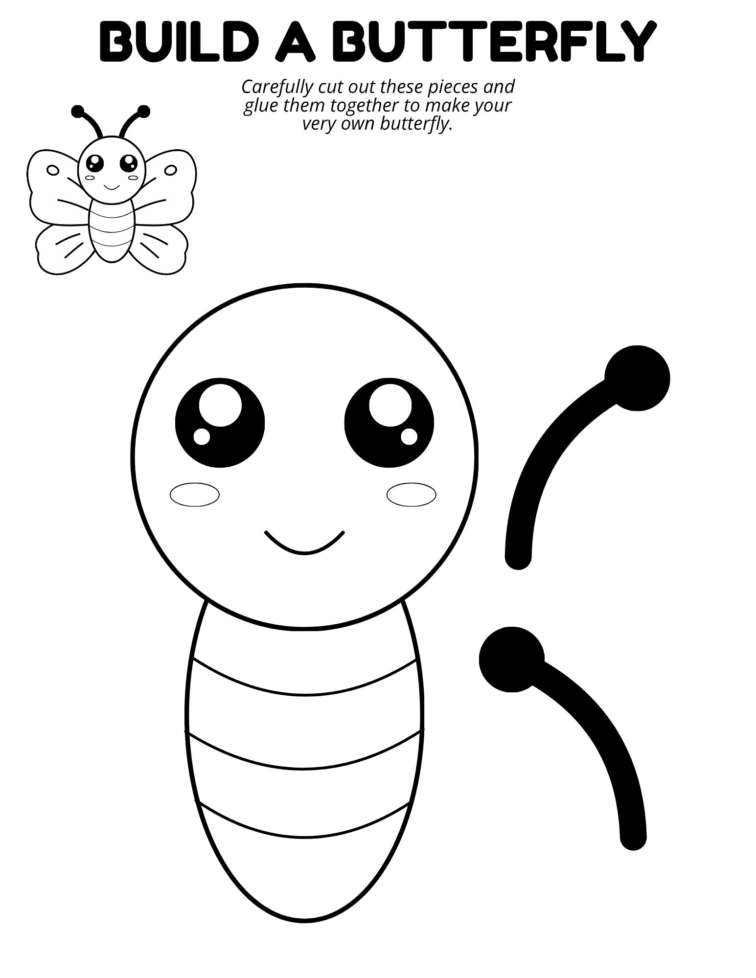 Free Build A Butterfly Printable - Our WabiSabi Life