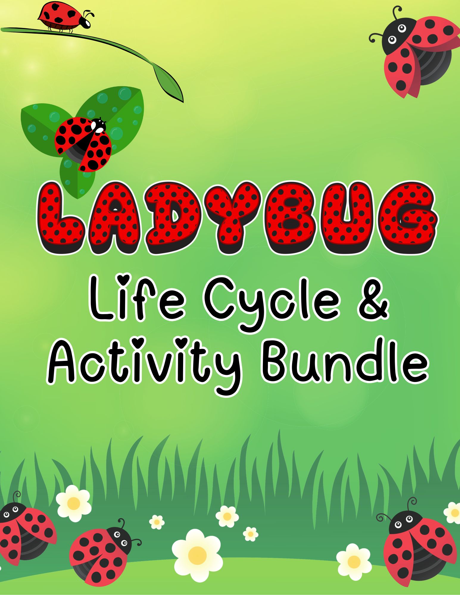 Free Ladybug Life Cycle And Activity Bundle Printable - Our WabiSabi Life