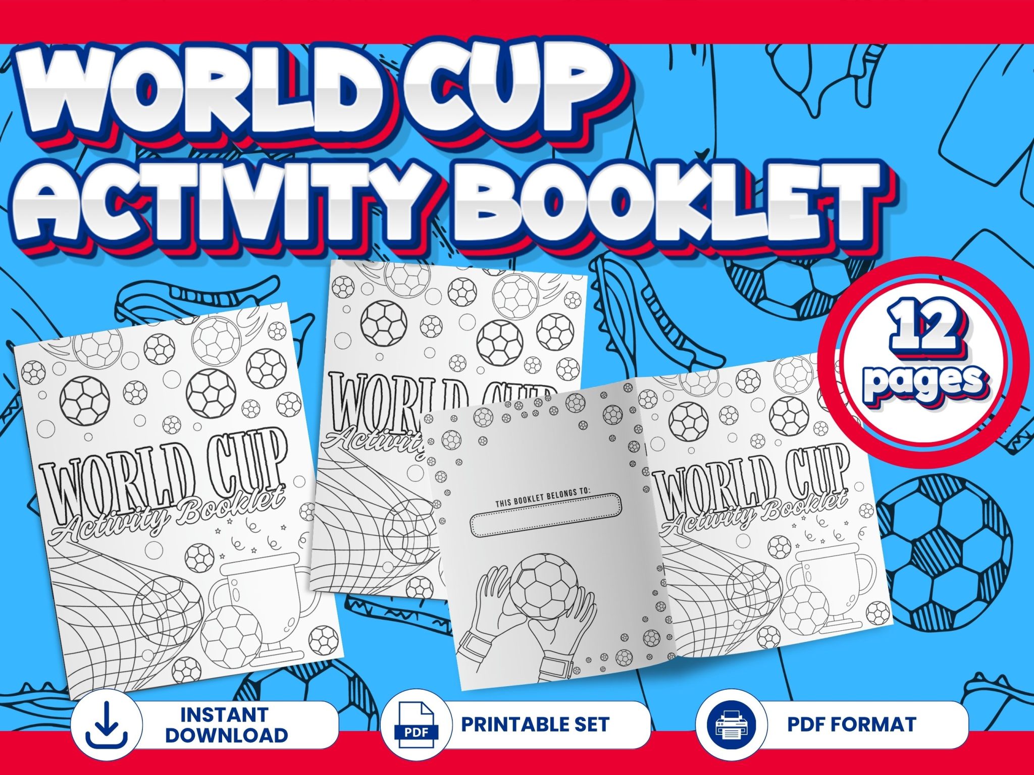 Free World Cup Activity Booklet Printable - Our WabiSabi Life