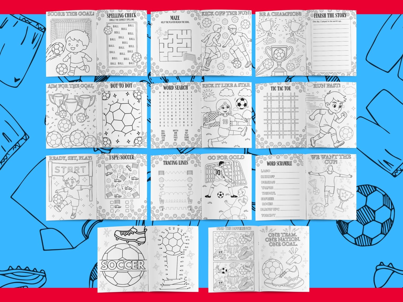 Free World Cup Activity Booklet Printable - Our WabiSabi Life
