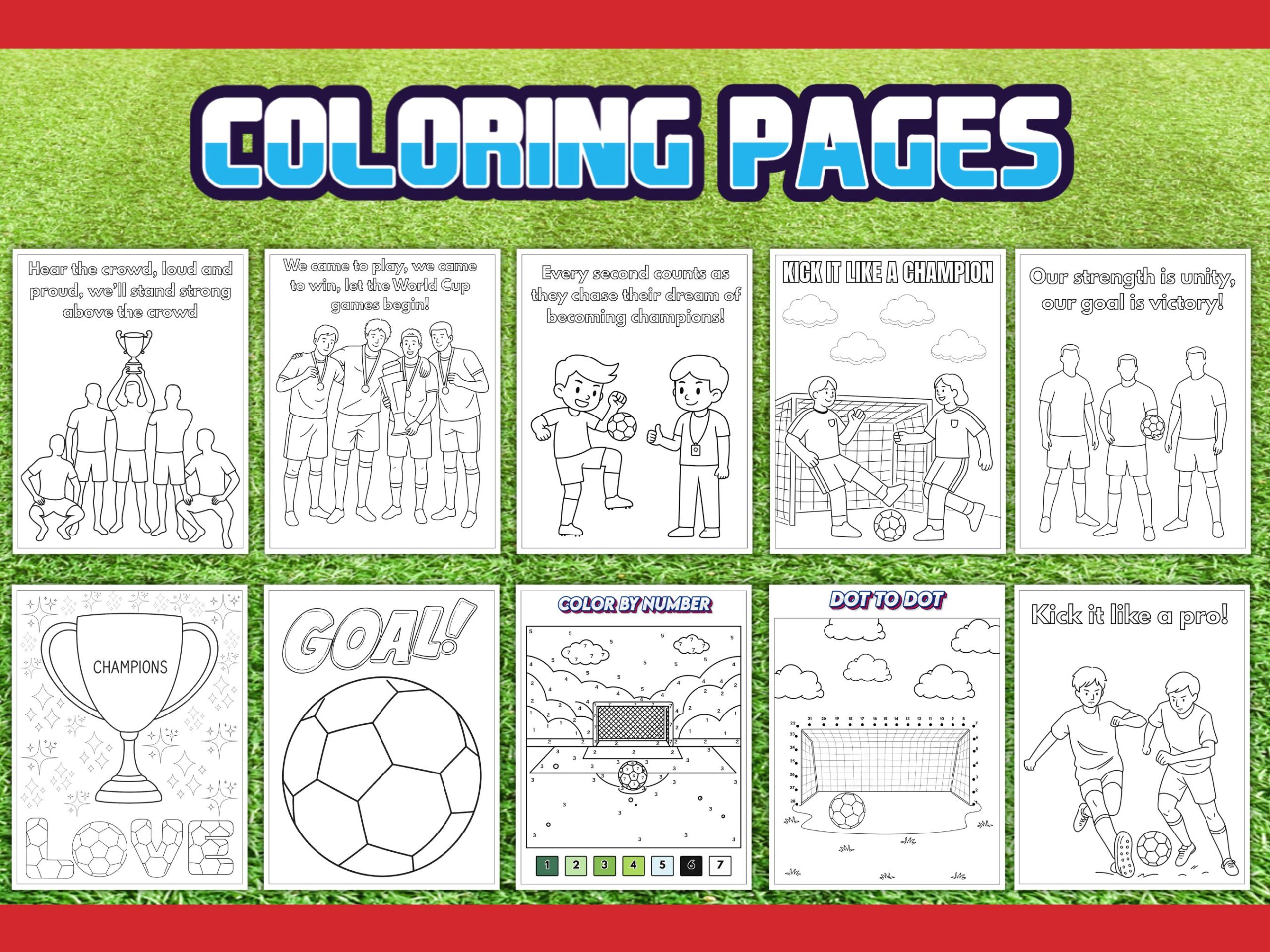 Free World Cup Activity Bundle Printable - Our WabiSabi Life