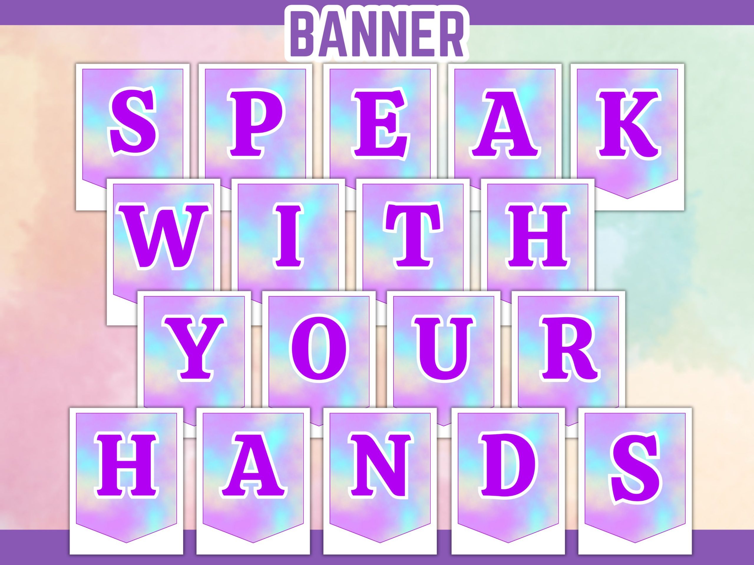 Free Sign Language Bulletin Board, Posters, And More Printable - Our ...