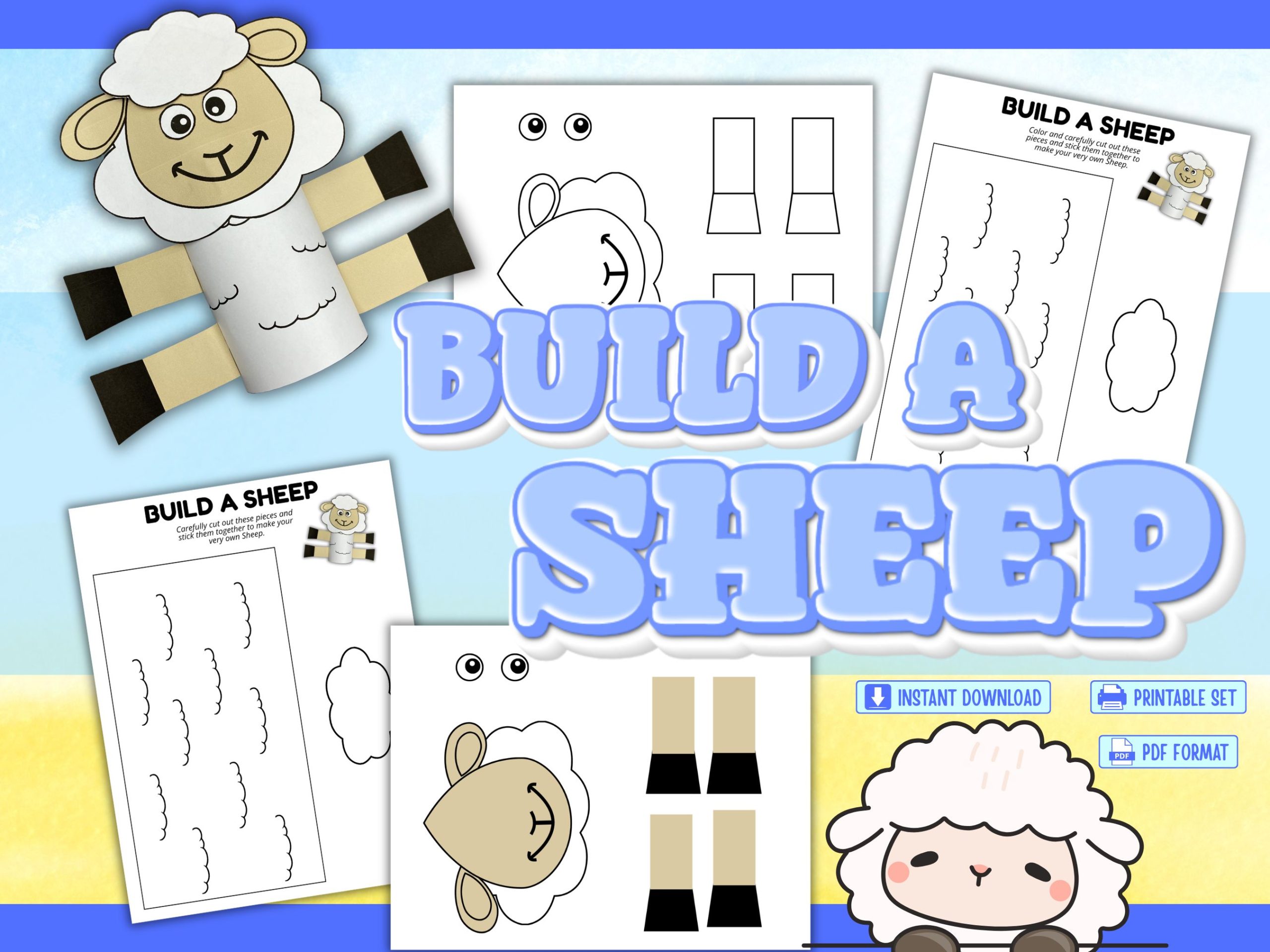 Free Build A Sheep Printable - Our WabiSabi Life