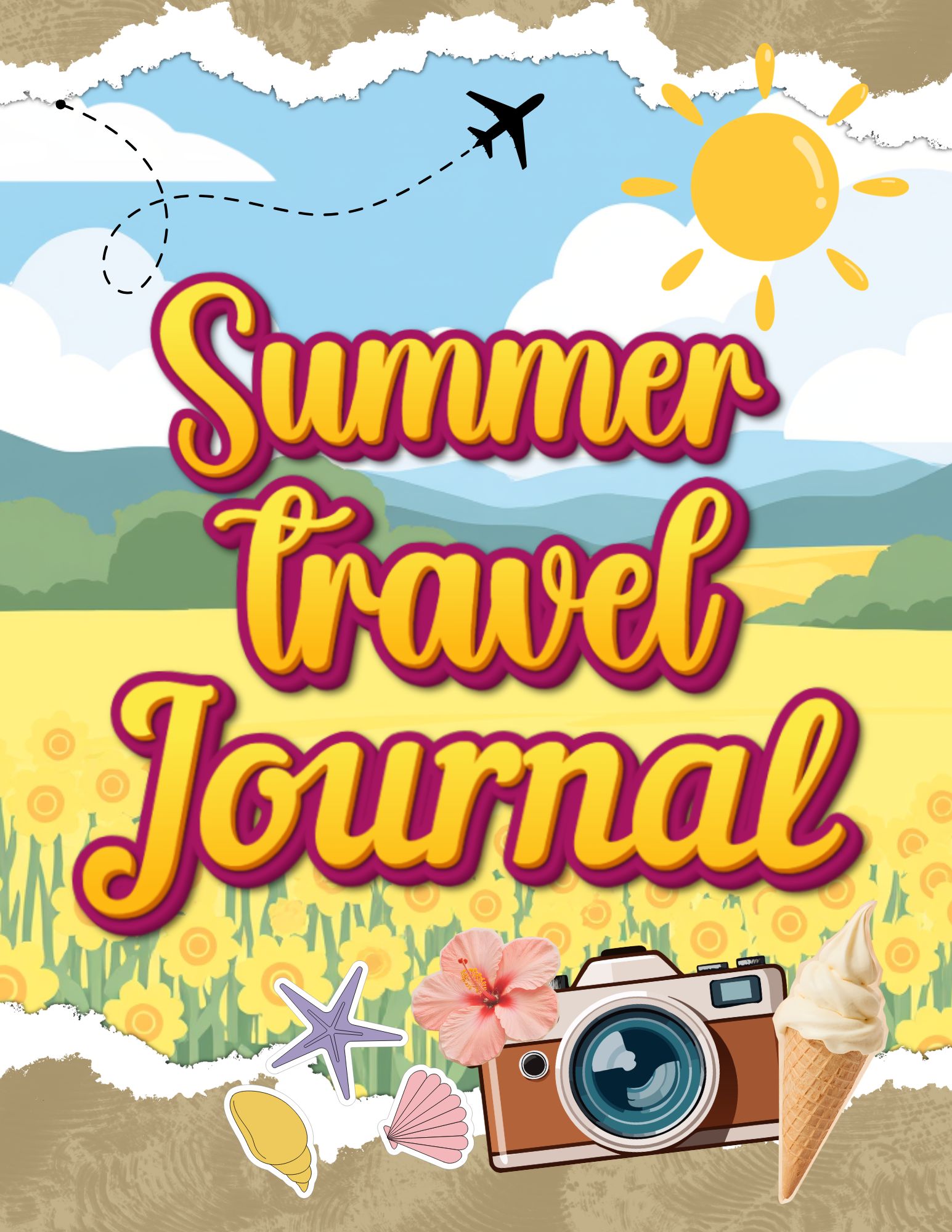 Free Summer Travel Journal Printable - Our WabiSabi Life